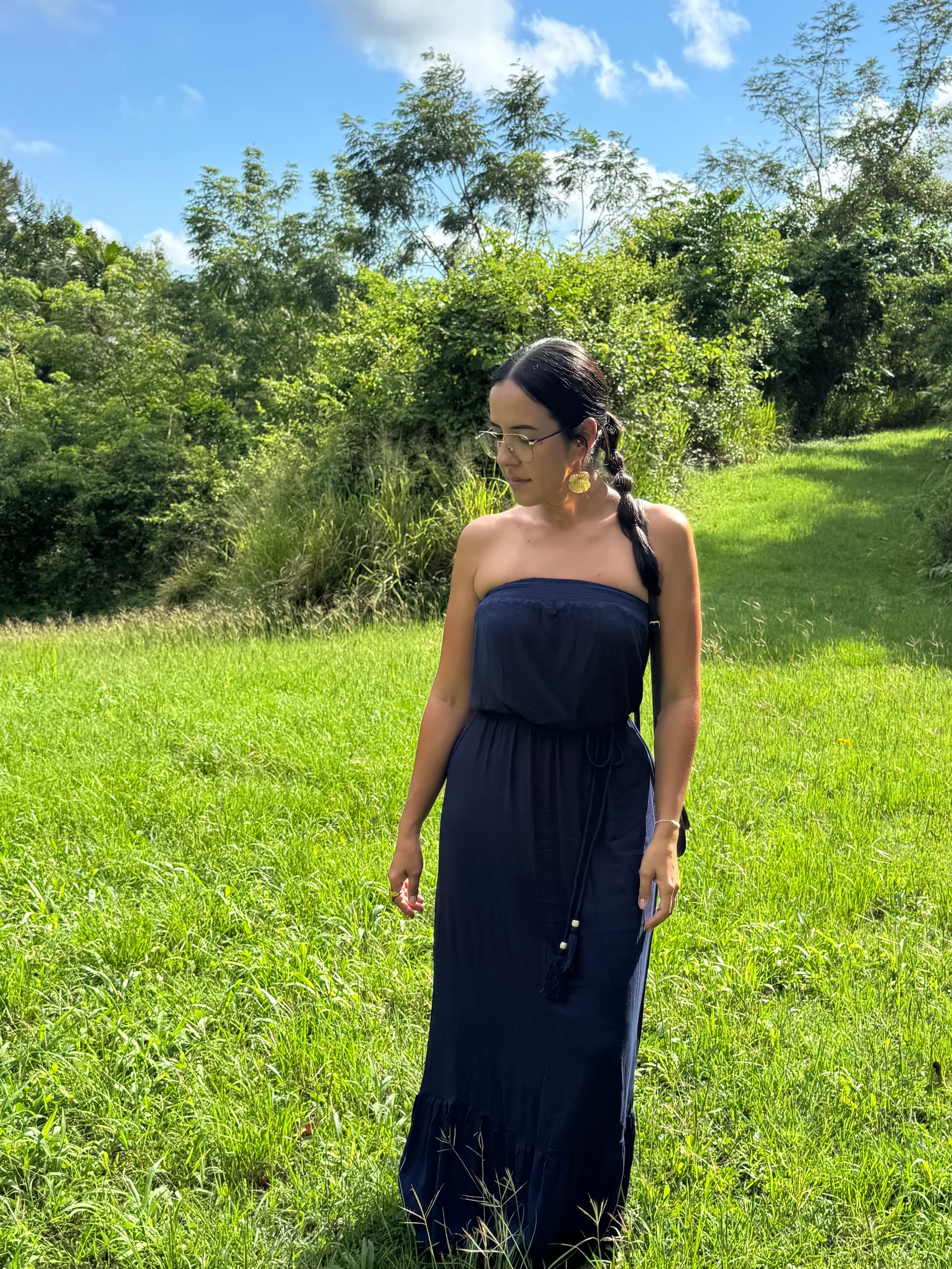 Navy Maxi Dress – Sis Boutique PR